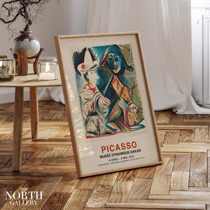 Pablo Picasso Museum Exhibition Poster, Vintage Poster, Picasso, Famous ...