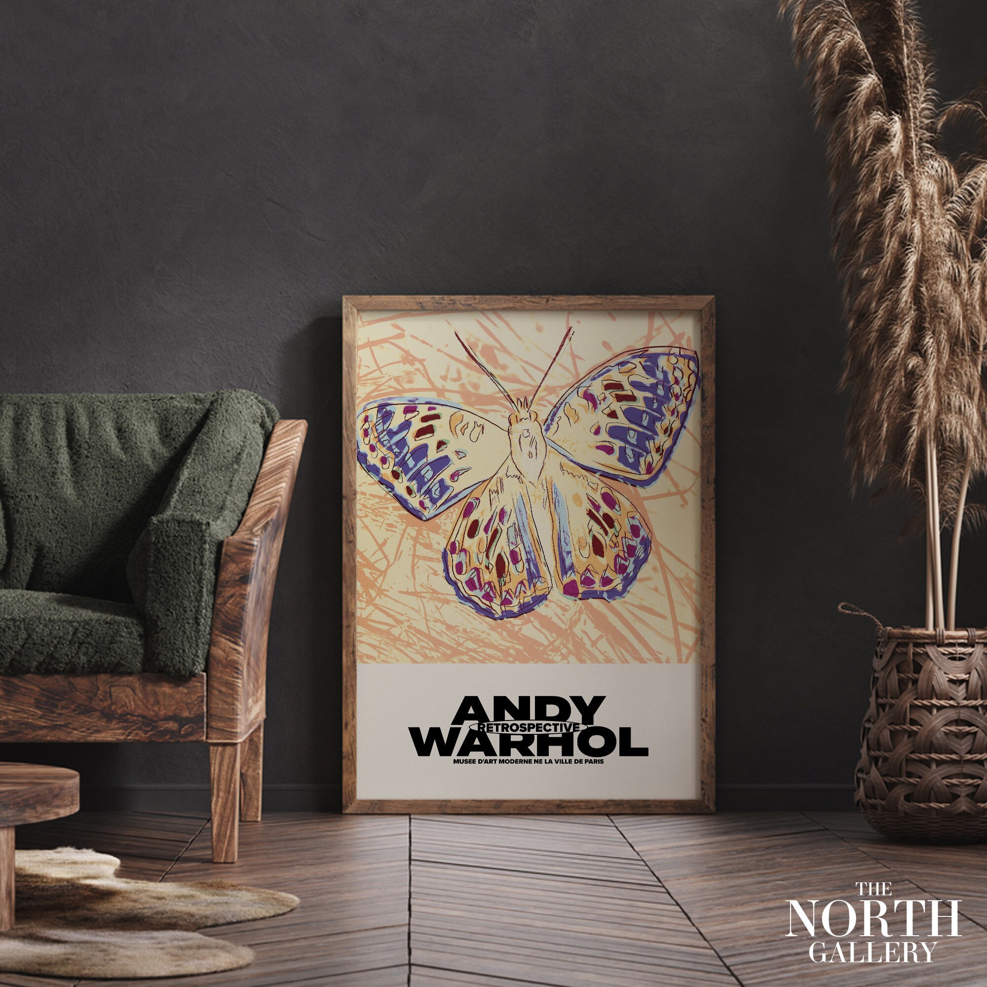 Andy Warhol Butterfly Print, Andy Warhol Print, Resrospective Pop Art ...