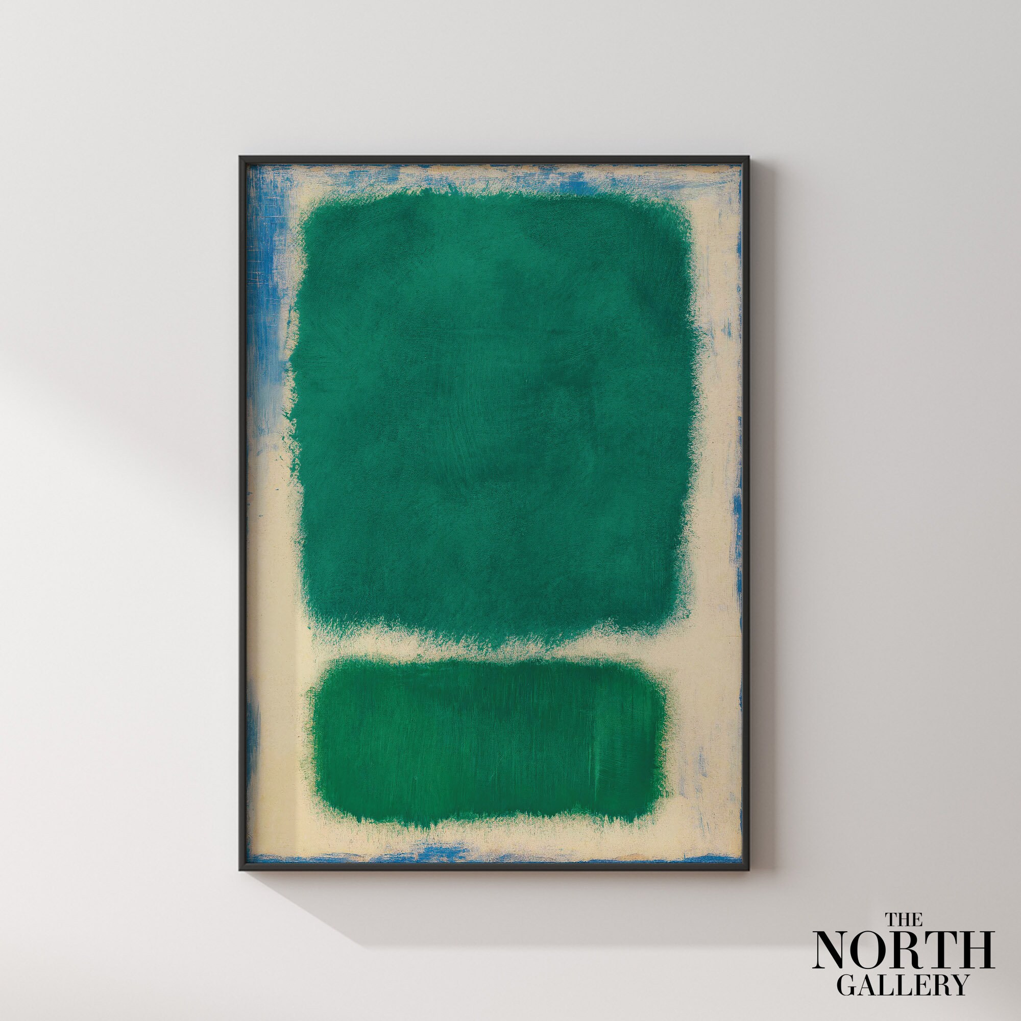 Mark Rothko Art Print, Green Colors, Exhibition Poster, Contemporary ...
