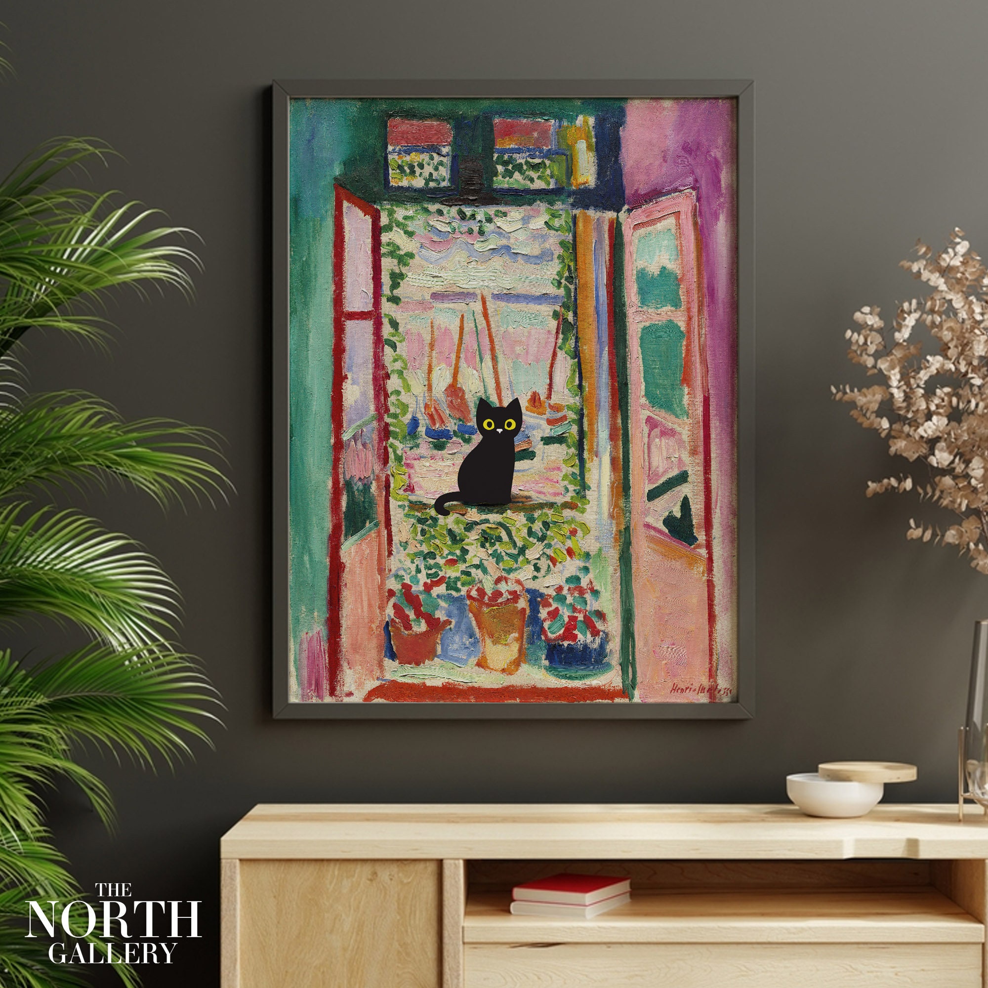 Henri Matisse the Open Window Cat Print Cat Poster Print - Etsy