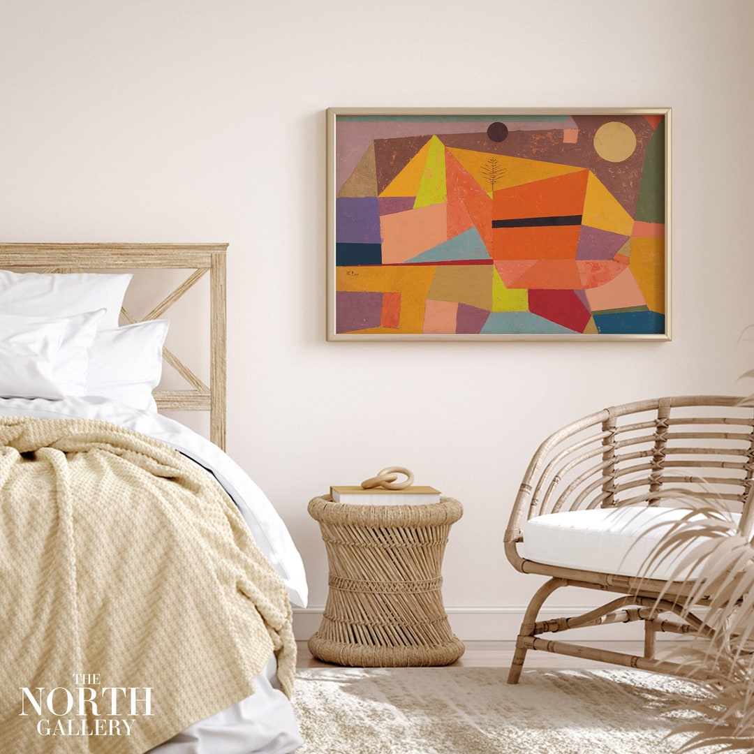 Paul Klee Wall Art, Joyful Mountain Landscape, Colorful Art Print ...