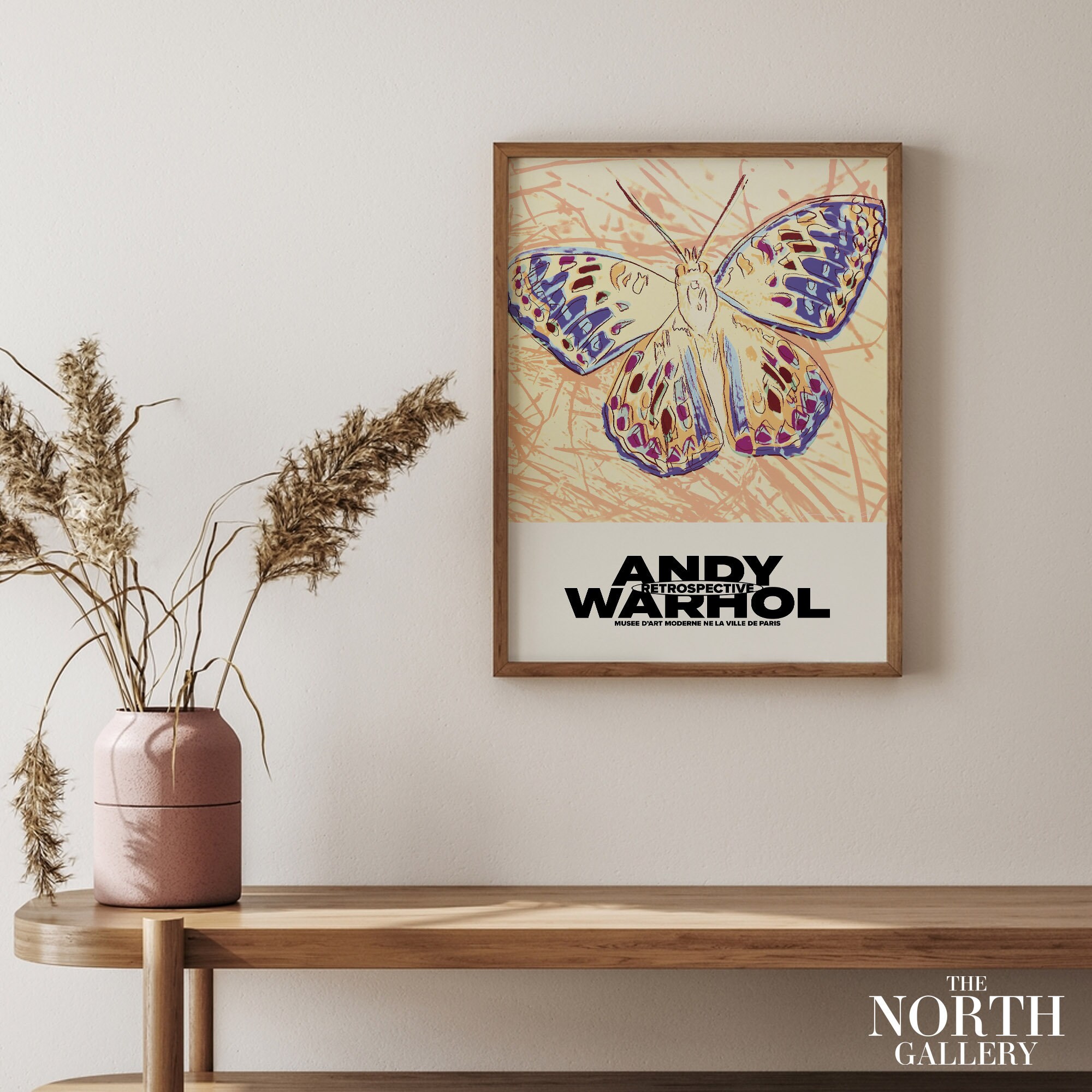 Andy Warhol Butterfly Print, Andy Warhol Print, Resrospective Pop Art ...