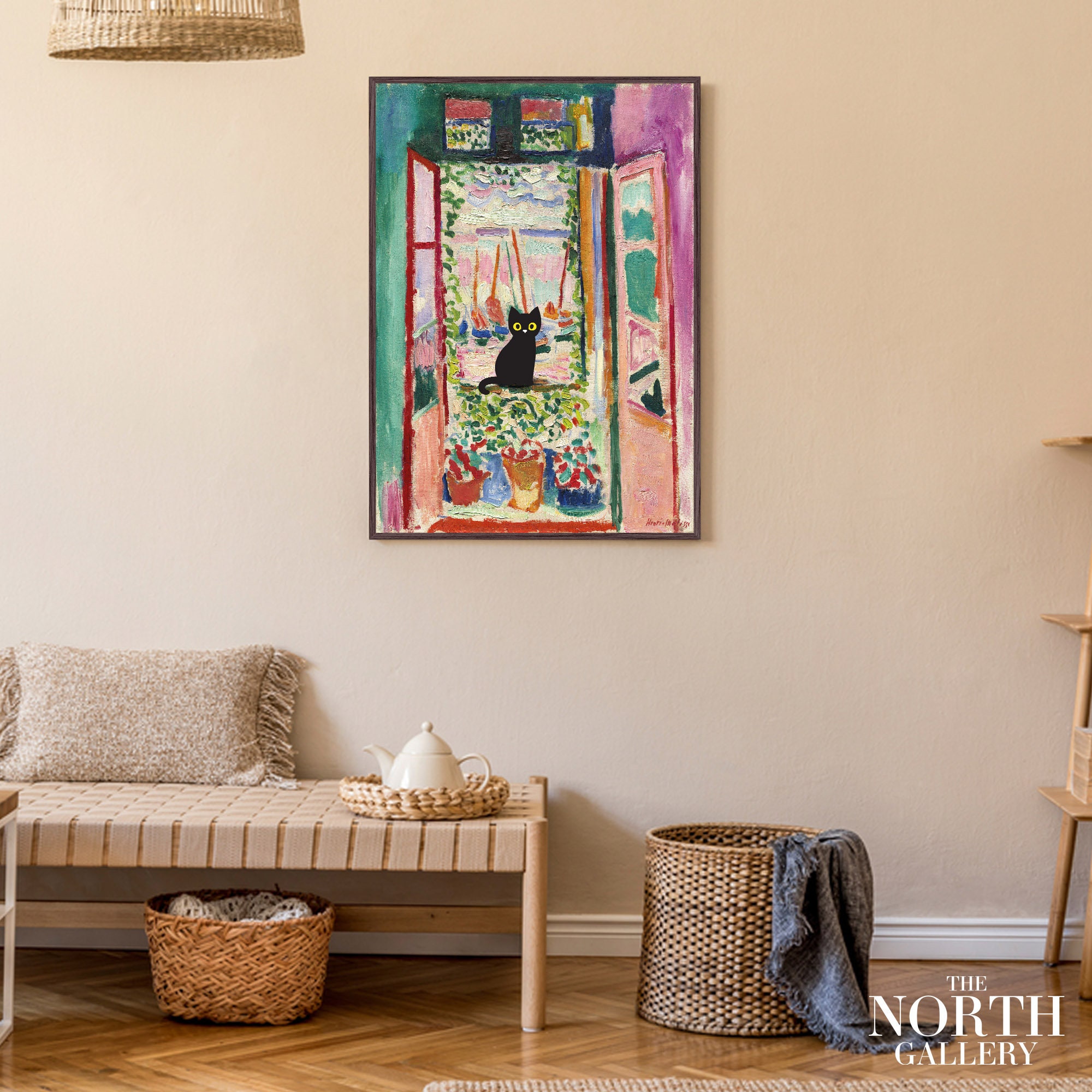 Henri Matisse the Open Window Cat Print Cat Poster Print - Etsy