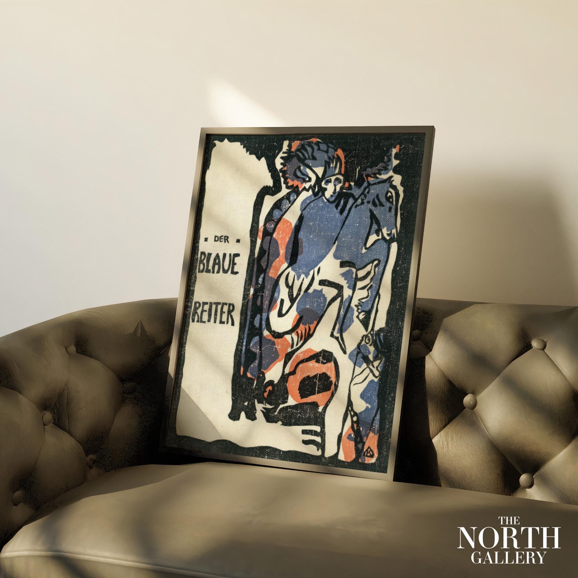 Kandinsky Der Blaue Reiter Poster, Expressionist Rider Art Print ...