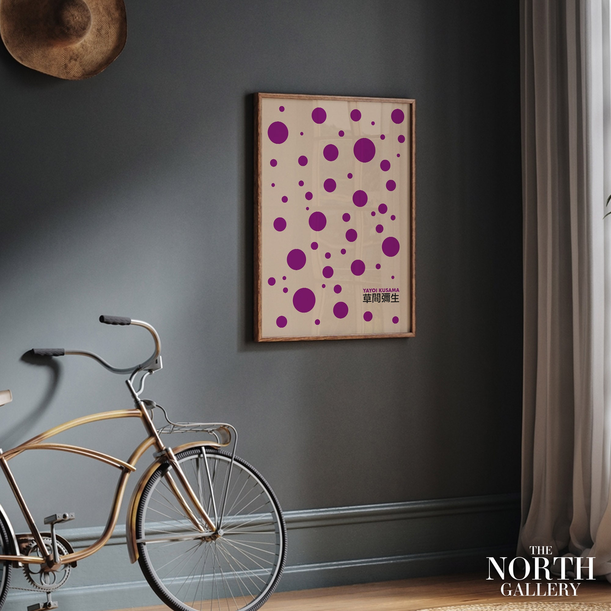 Yayoi Kusama Art Print, Infinity Dots, Kusama Purple Dots, Kusama Polka ...