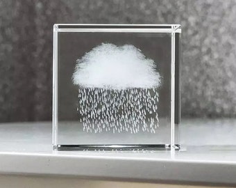 Crystal Rain Cube - Etsy