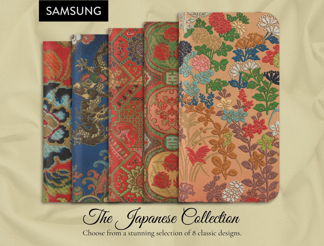Japanese Textile Patterns Art Collection of 8 Classic Designs, SAMSUNG ...
