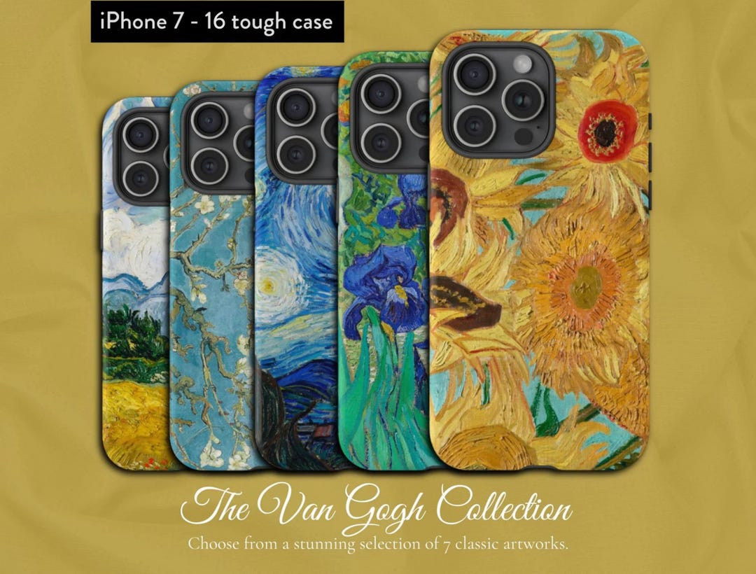 Van Gogh Impressionist Art Collection of 7 Classic Paintings, GLOSS ...