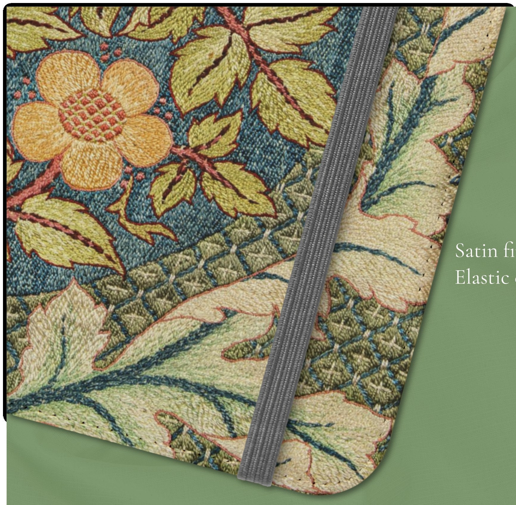 William Morris Wreath Art Nouveau Classic Floral Design, iPhone Flip ...