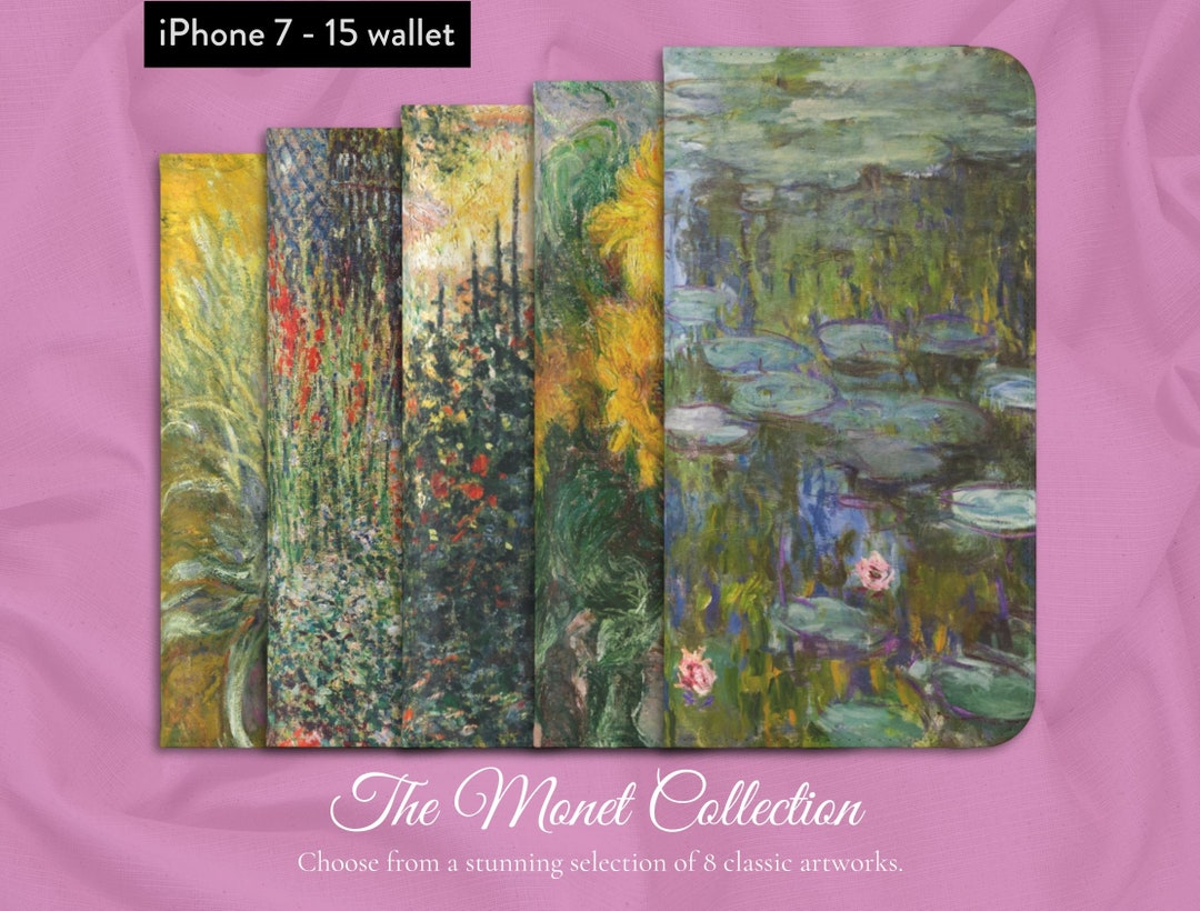 Claude Monet Impressionist Art Collection of 8 Classic Artworks, iPhone ...