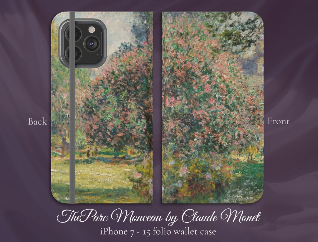 Parc Monceau by Claude Monet, Impressionist Art, iPhone Flip Folio ...