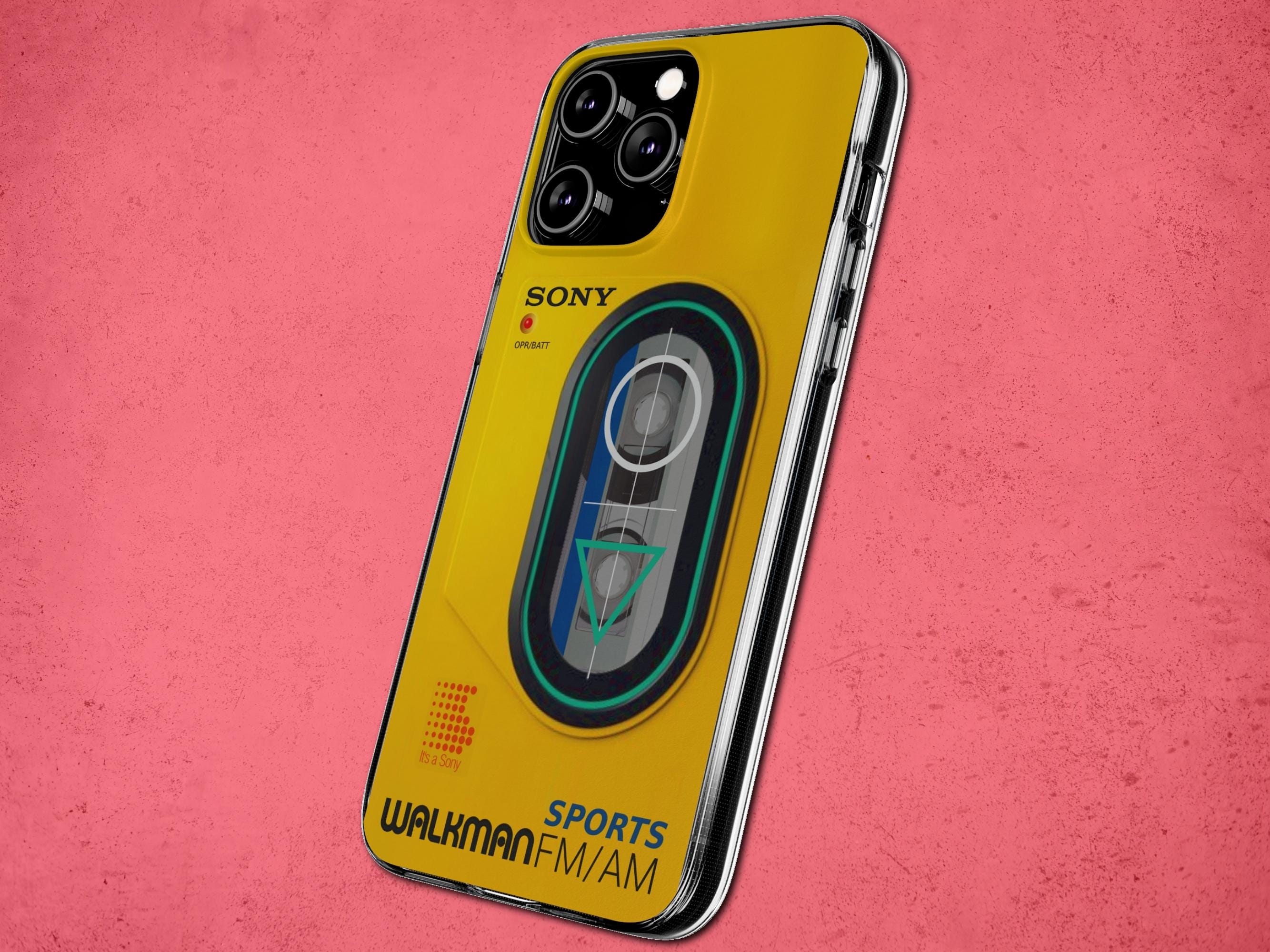 80's Retro Walkman Sport Illustration, iPhone Flexible Gel Soft Grip ...
