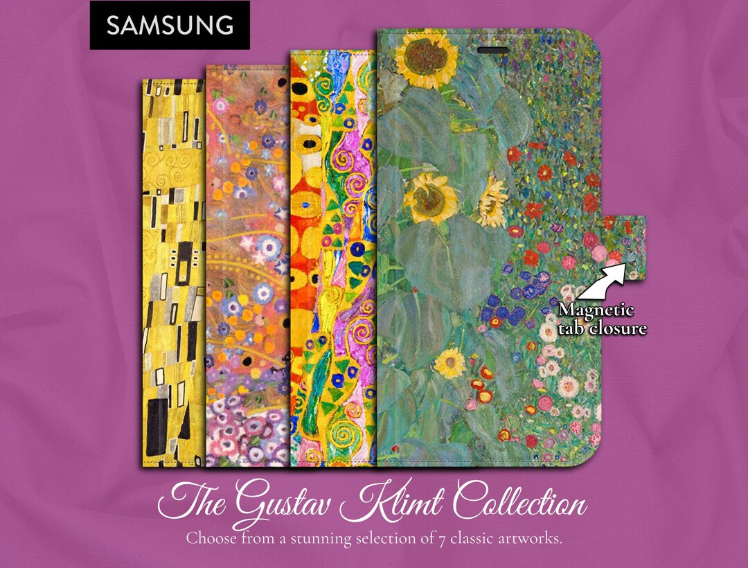 Gustav Klimt X 7 Classic Art Nouveau Paintings, Samsung Galaxy 20, 21 ...