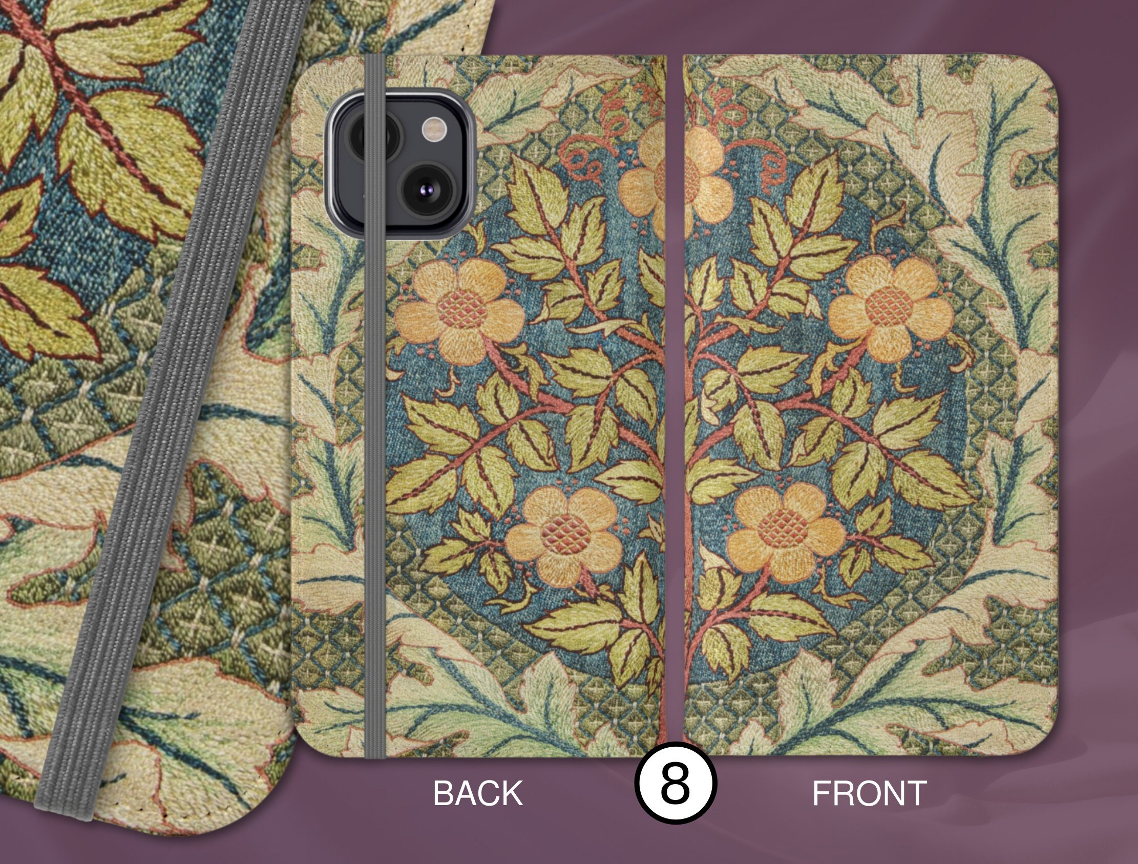 William Morris Selection of 8 Vintage Patterns, SAMSUNG GALAXY Model S8 ...