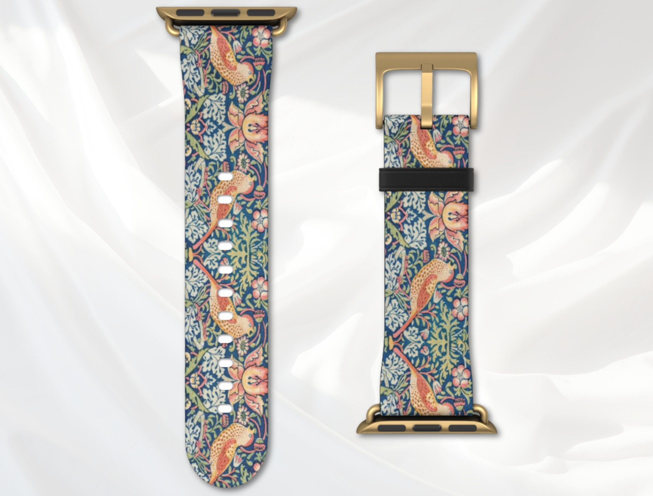 Strawberry Thief William Morris Art Noveau Apple Watch Band 1, 2, 3, 4 ...