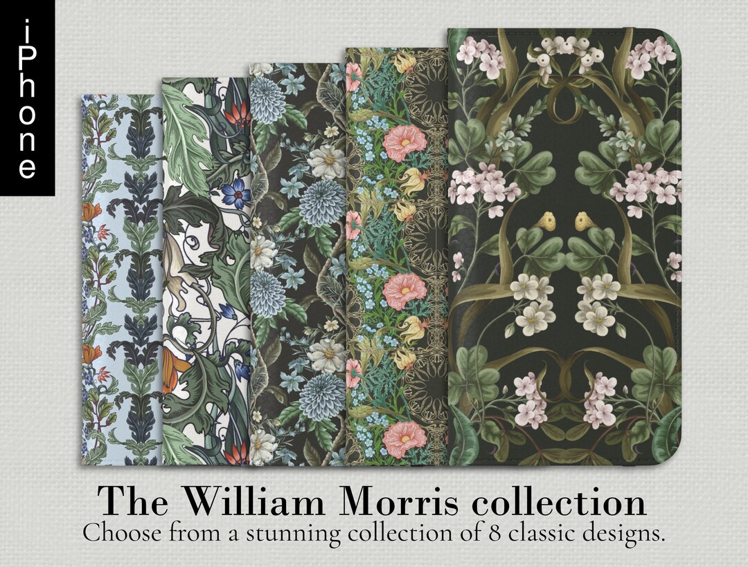 William Morris Style Art Nouveau Collection of 8 Classic - Etsy