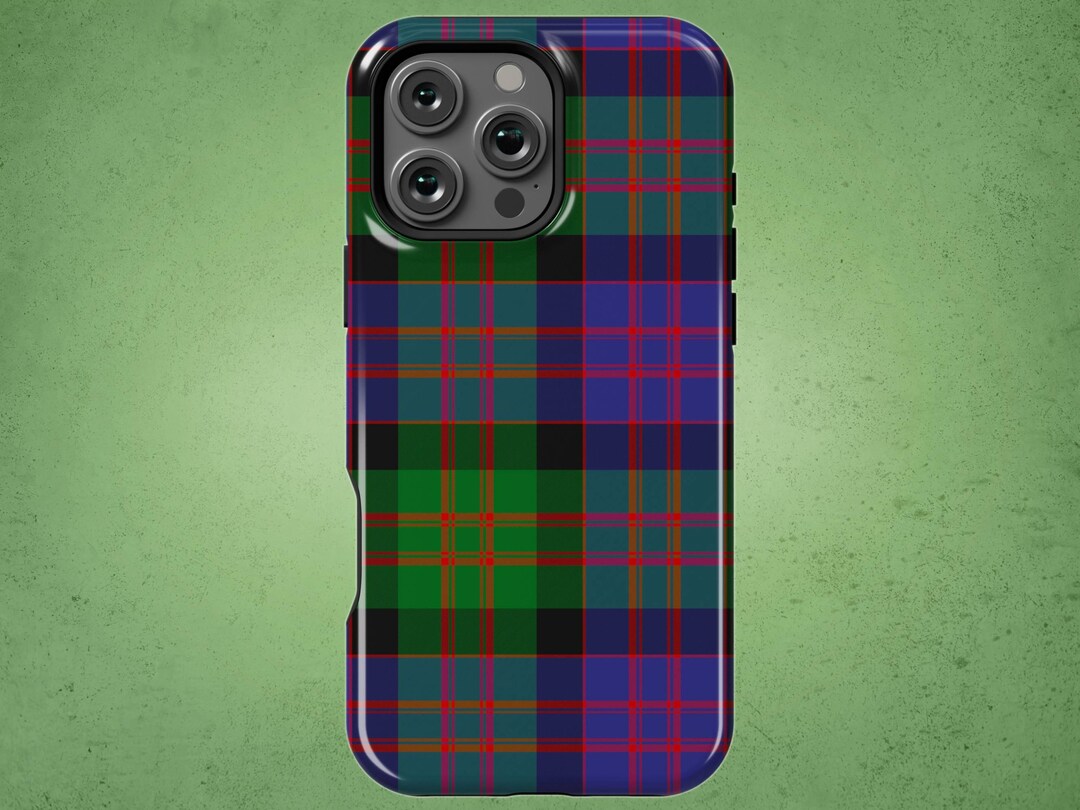 Macdonald Tartan Check Plaid Apple iPhone 16,15,14,13,12,11,X,SE ...