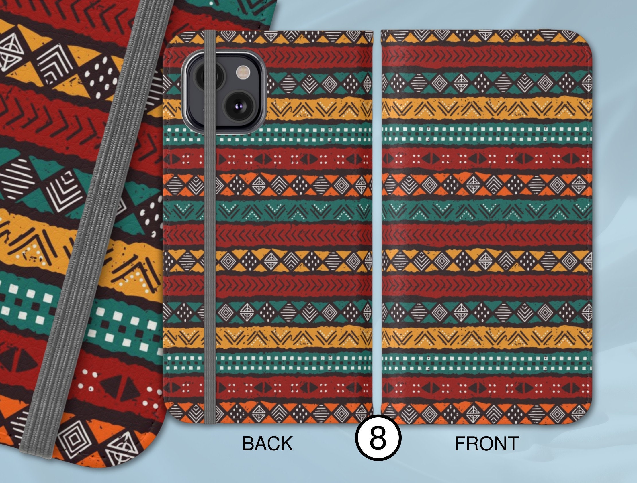 Boho Ethnic Native American Aztec Aboriginal Set of 8 Designs, iPhone ...