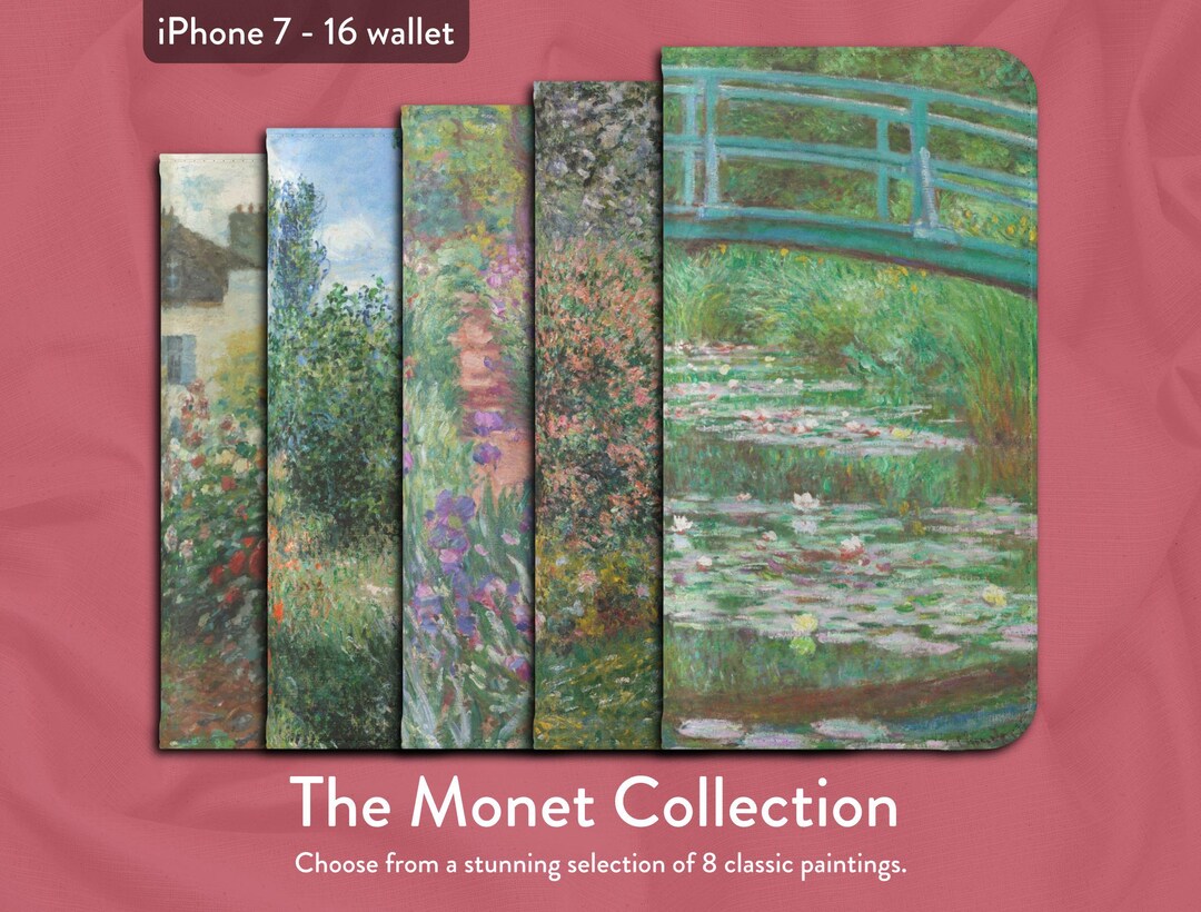 Claude Monet Impressionist Art Collection of 8 Classic Artworks, iPhone ...