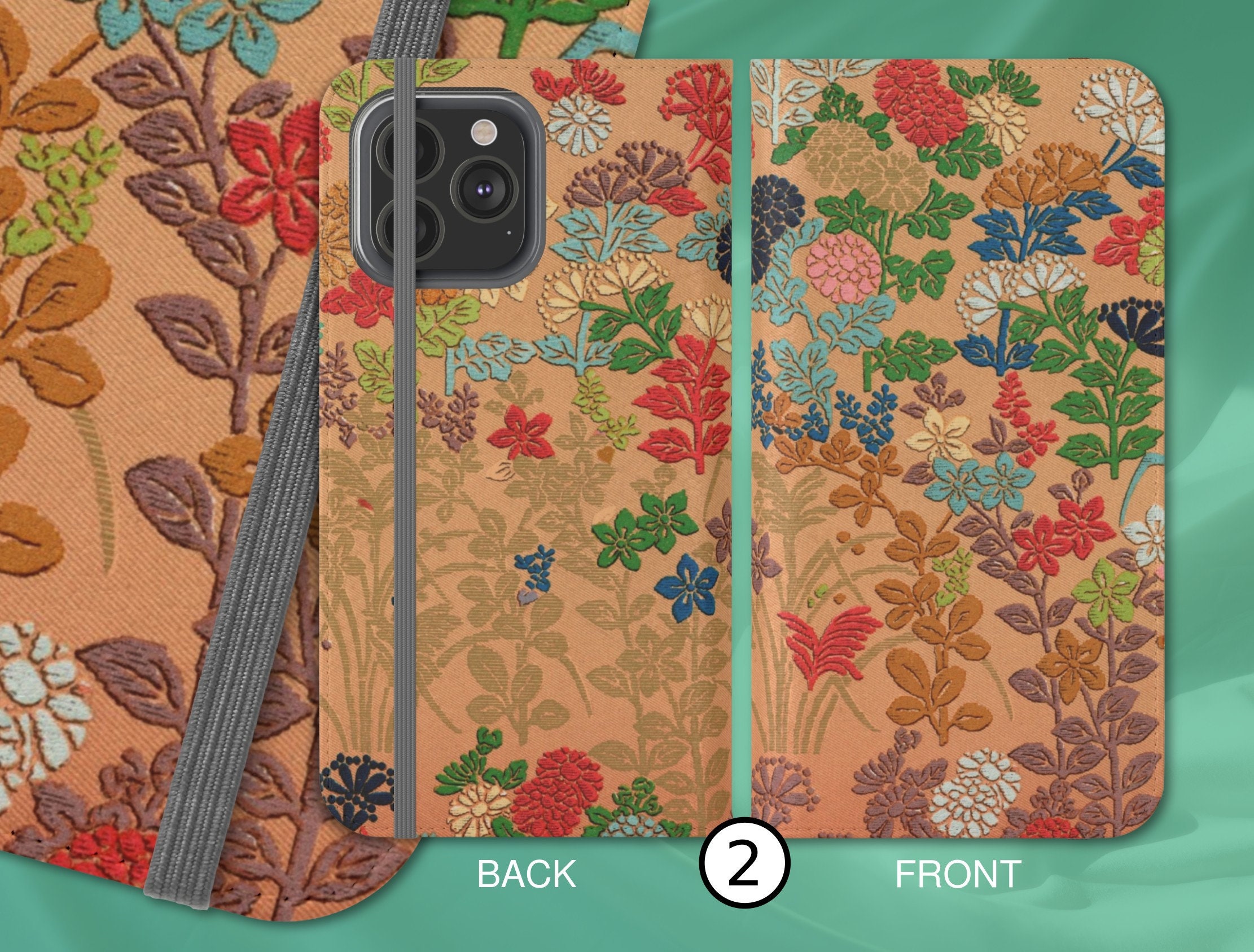 Japanese Textile Patterns Art Collection of 8 Classic Designs, iPhone ...