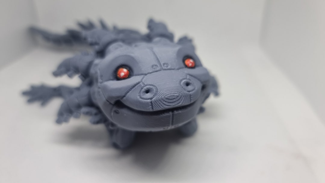 Robo/steampunk Axolotl Articulated Model - Etsy
