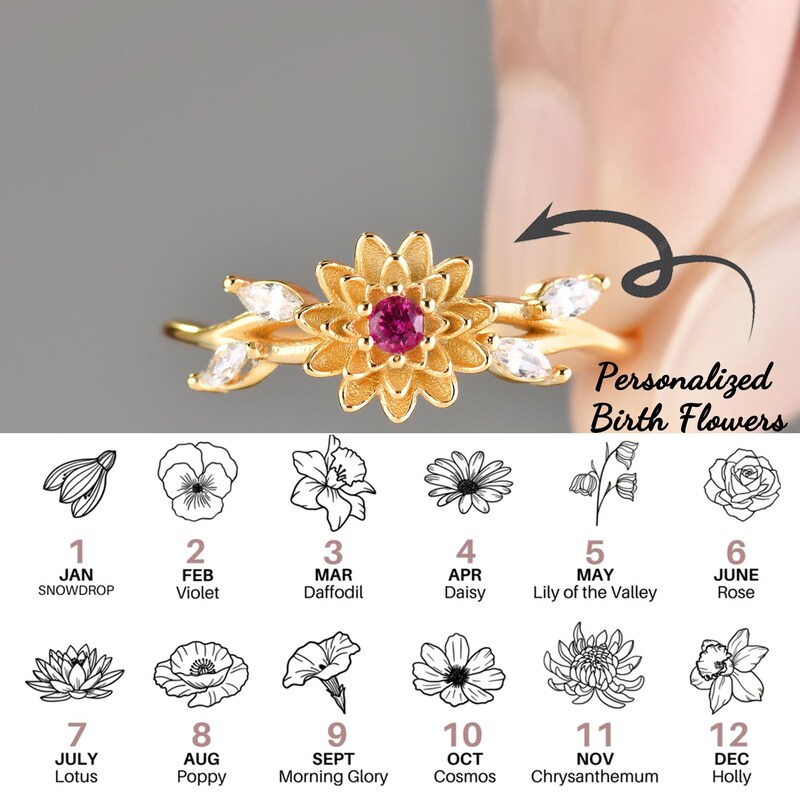 Flower Ring - Etsy