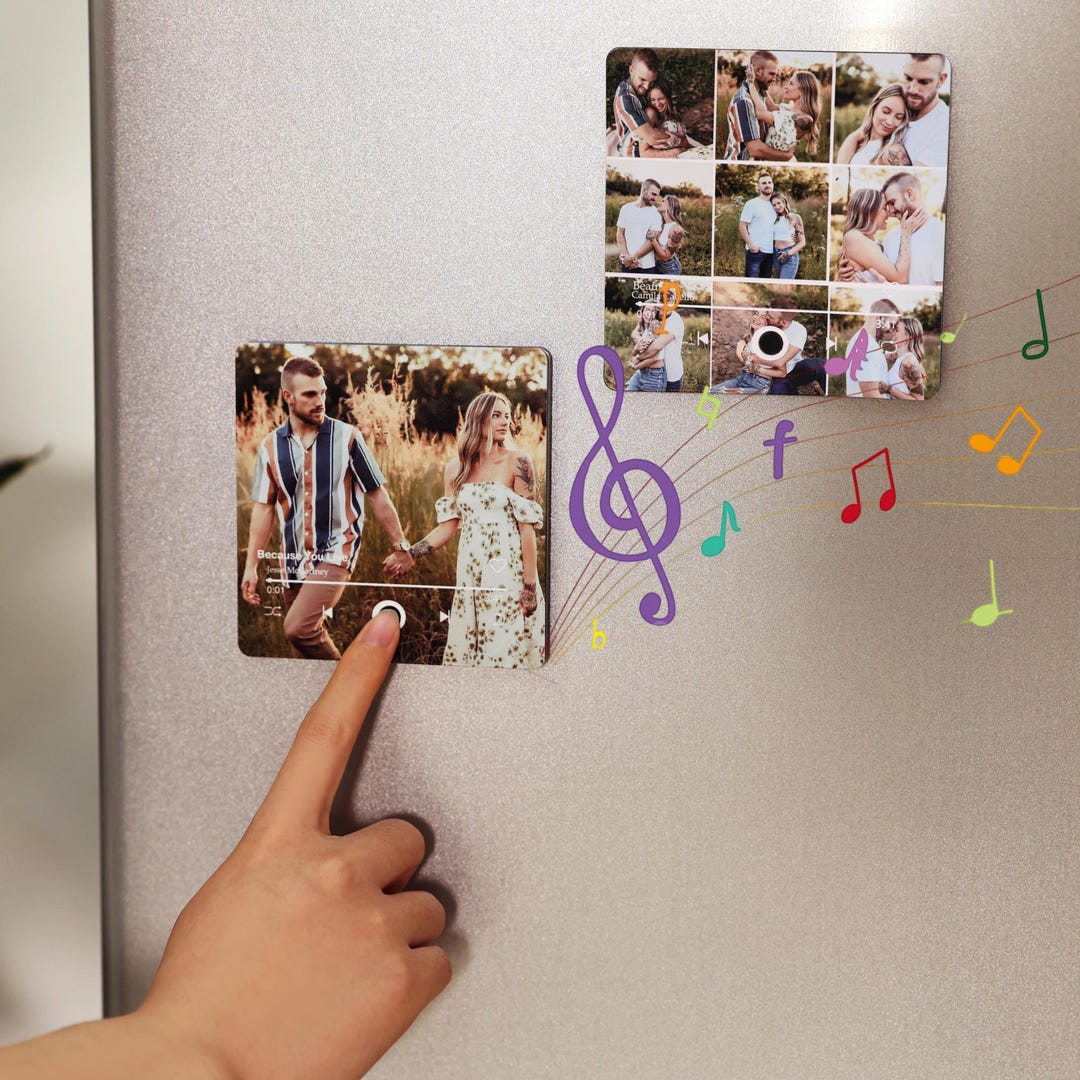 Personalized Music Fridge Magnet,customized Photo Fridge Magnet,play ...