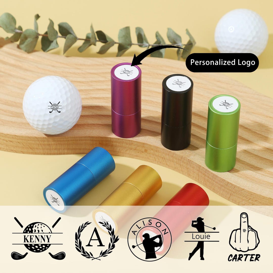 Personalized Golf Ball Stamp,custom Logo/text Golf Stamp,unique Golf ...