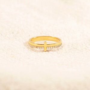 For My Daughter,prayer Cross Ring,gold Ring With Diamonds,cubic ...