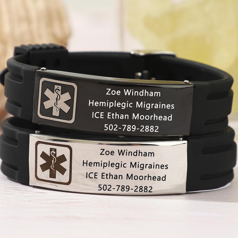 Silver First Aid Bracelet - Etsy