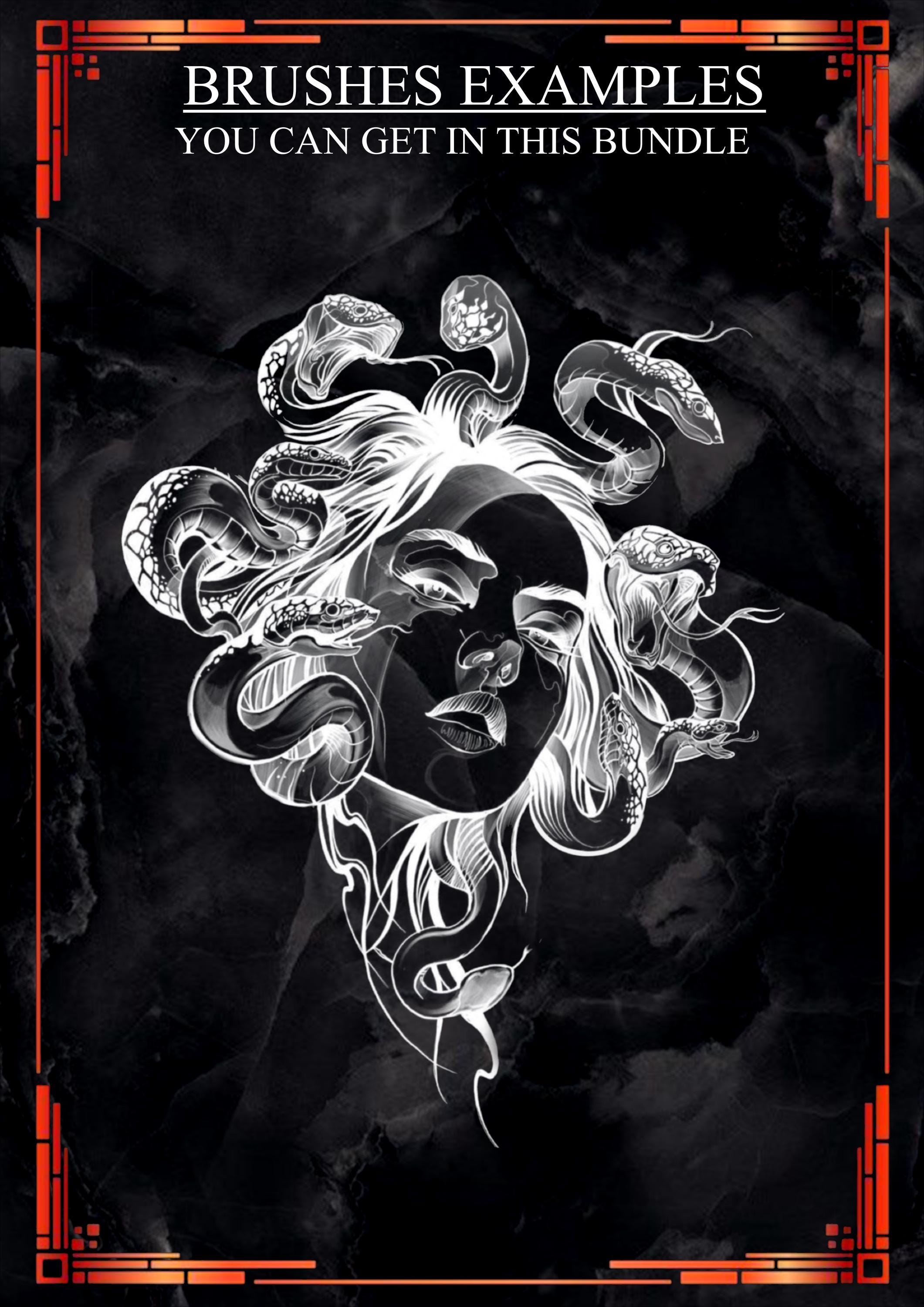 20 Woman Face Stamps Designs for Procreate | Procreate Tattoo Stamps ...