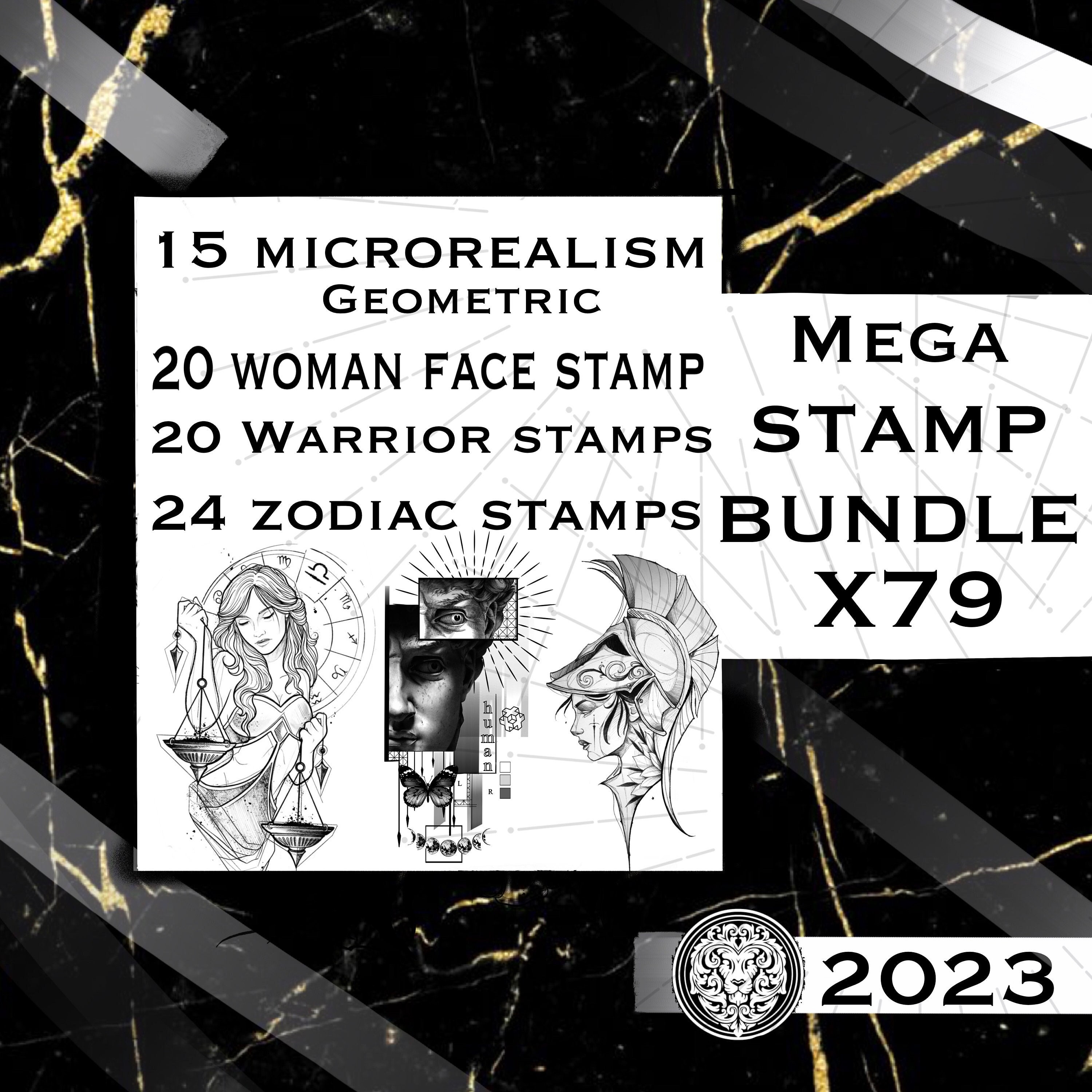 Mega BUNDLE Stamps Designs for Procreate Procreate Tattoo Stamps ...
