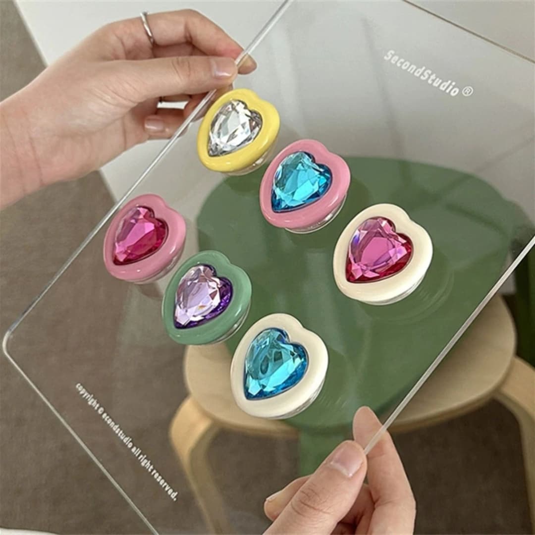 Luxury Bling Heart Pop Socket Cute Pop Sockets Phone Grip - Etsy