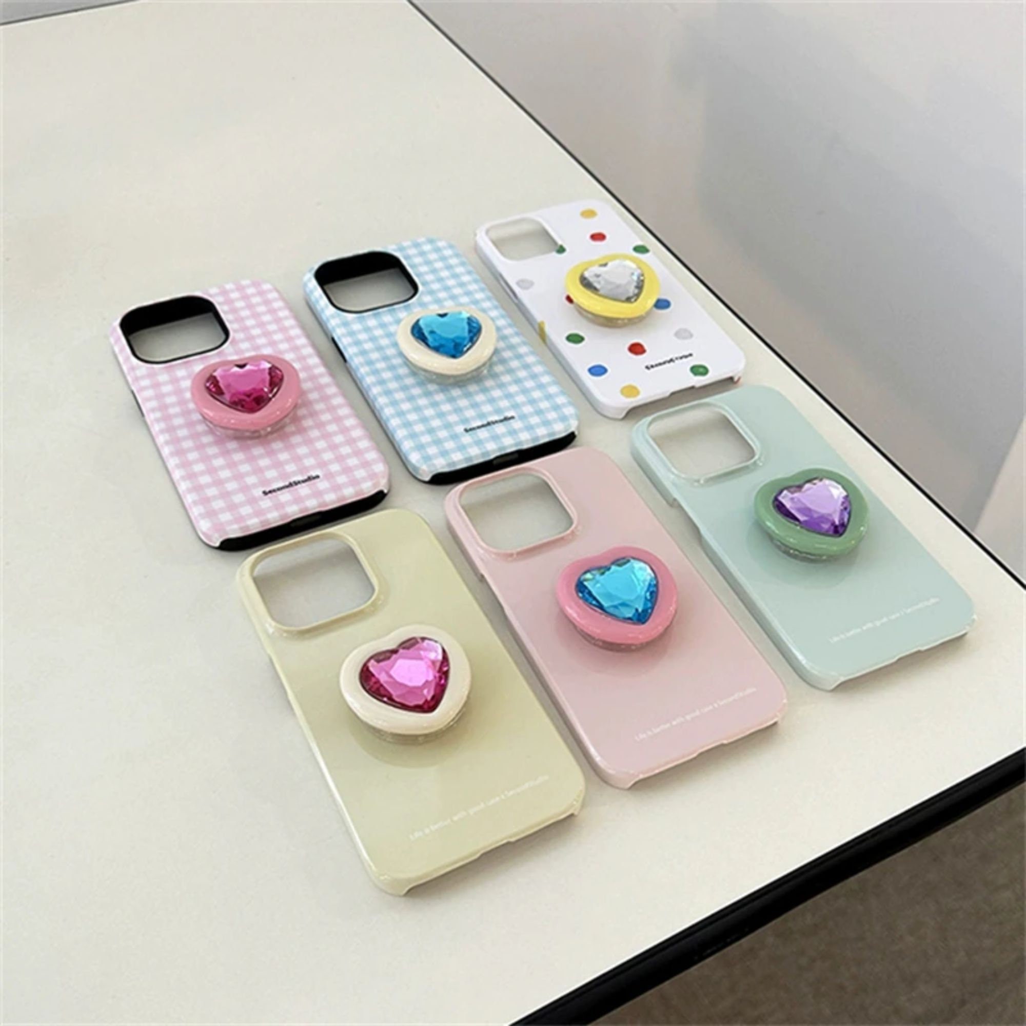 Luxury Bling Heart Pop Socket Cute Pop Sockets Phone Grip - Etsy