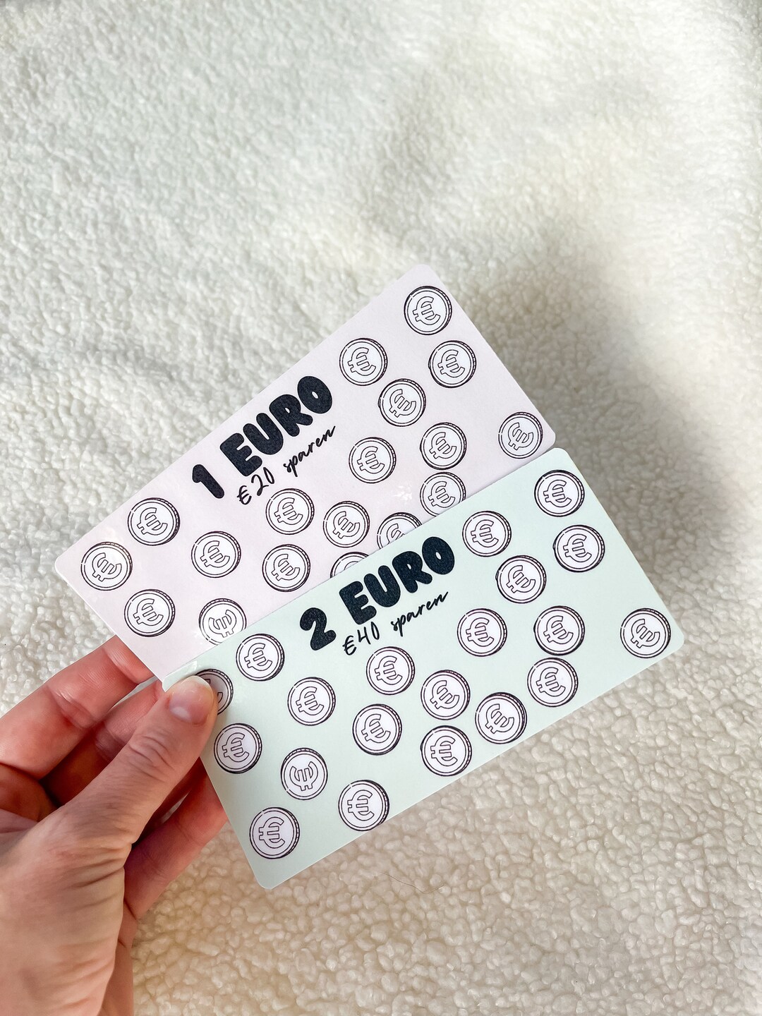 1 Euro & 2 Euro Savings Challenge Cash Stuffing - Etsy