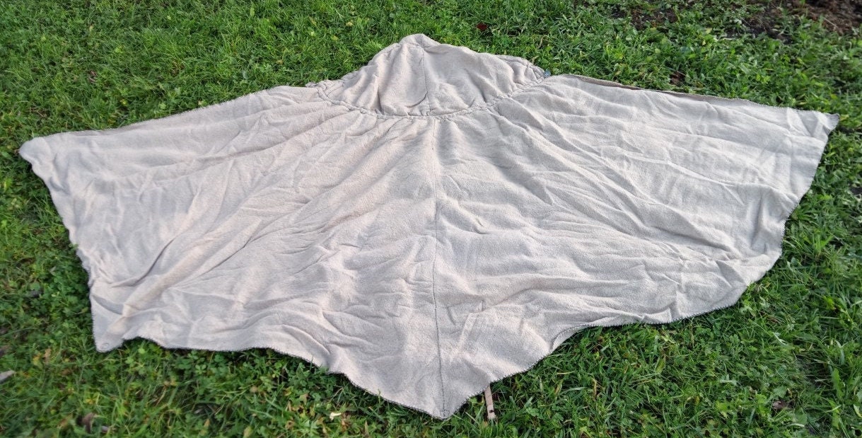 Plash Palatka in Pure Waterproof Loden Wool, Poncho, Warm Bushcraft ...