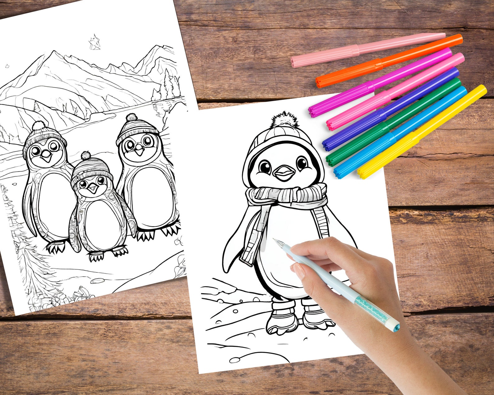 Penguin Coloring Page Animal Coloring Pages Printable Animals Coloring ...