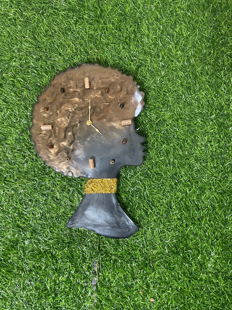 Afrocentric Lady Themed Clock Resin Clock Black History - Etsy