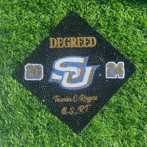 Custom Rhinestone Graduation Cap Topper - Etsy