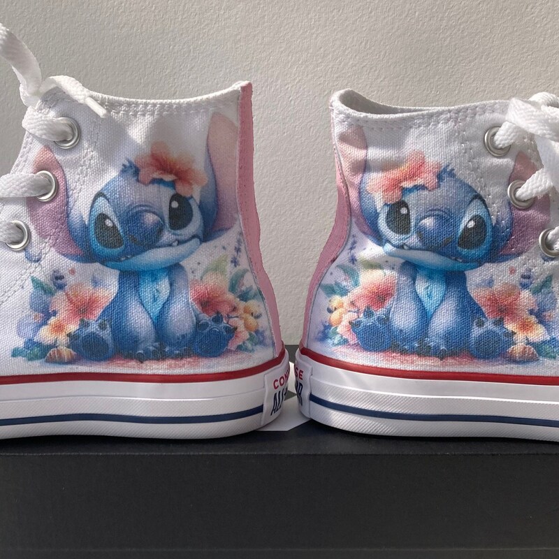 Lilo Stitch Converse - Etsy UK
