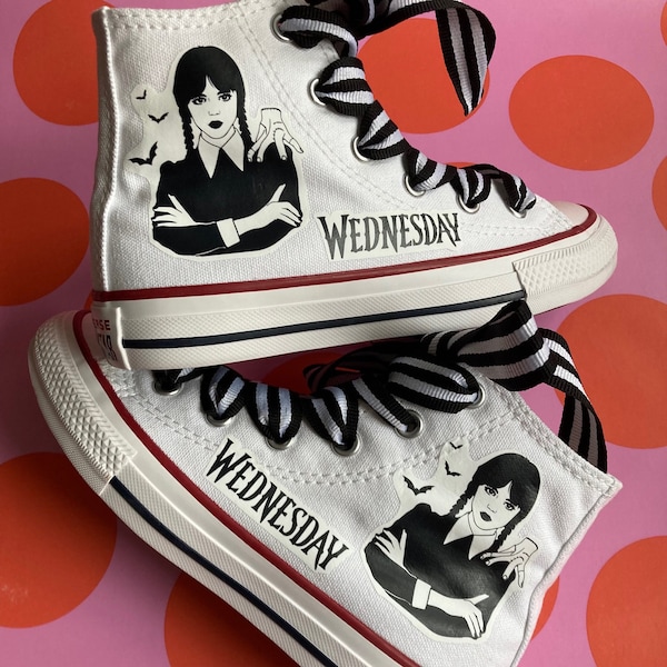 Wednesday Addams Girls Shoes - Etsy UK