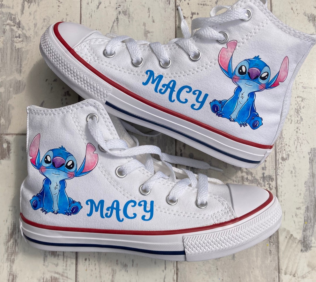 Adult Stitch Custom Converse, Stitch Shoe, Custom Shoe, Stitch Converse ...