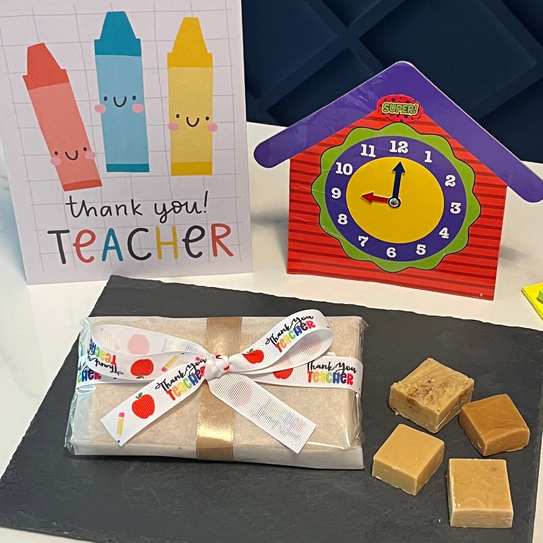 Thank You Teacher Fudge Gift, Personalised, Letterbox Size Gift - Etsy