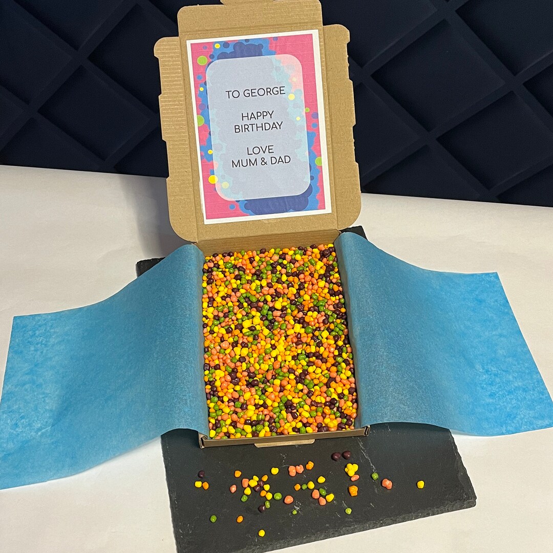 Letterbox Sweets Gift Rainbow Sweets Gift Box Personalised - Etsy
