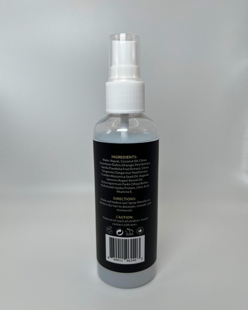 Vegan Detangler Spray - Moisturizing Hair Detangler for Smooth, Frizz ...