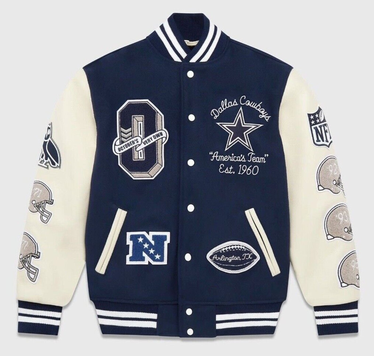 NFL Dallas Cowboys Retro Classic Men's Rib Wool Varsity Jacket - Etsy