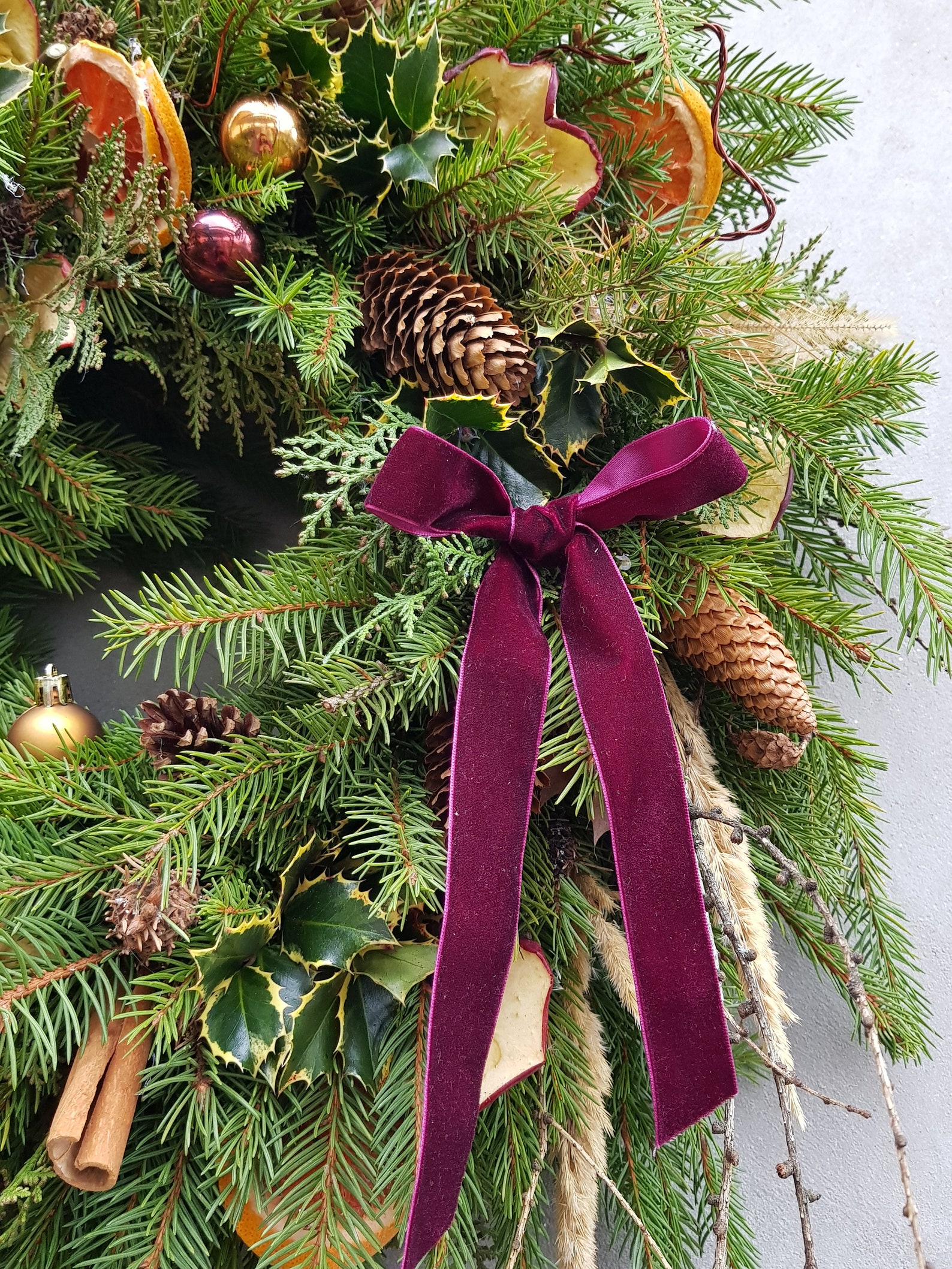 Natural Fresh-cut Christmas Wreath - Etsy