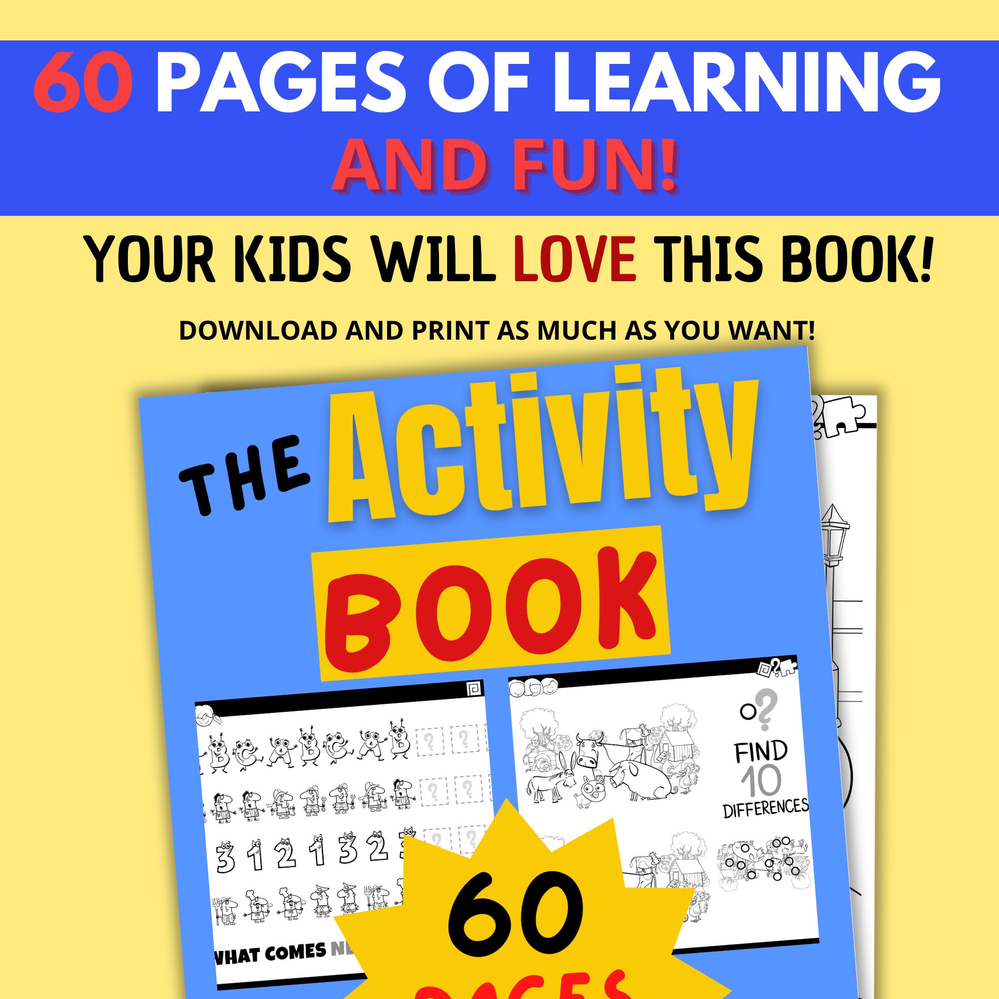 The Activity Book - Etsy