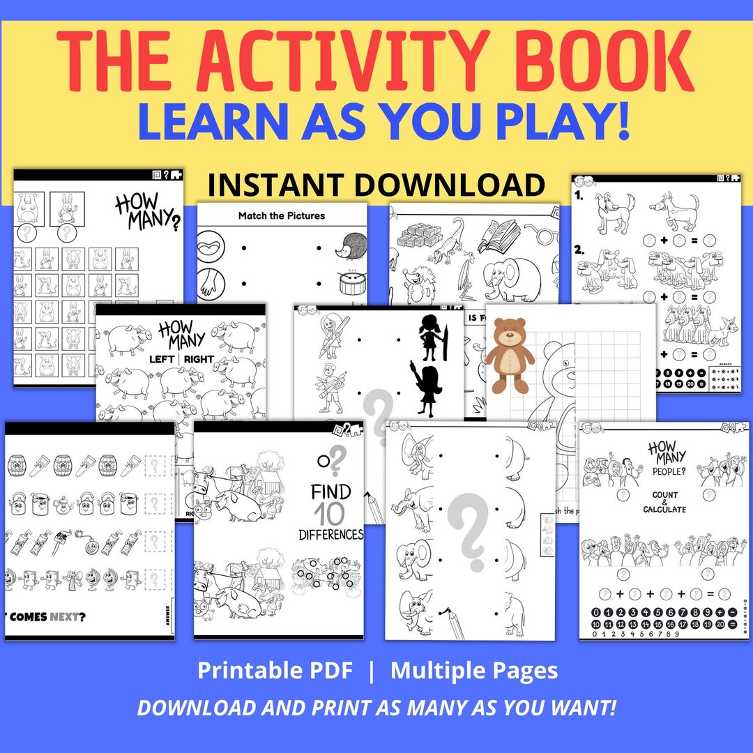 The Activity Book - Etsy