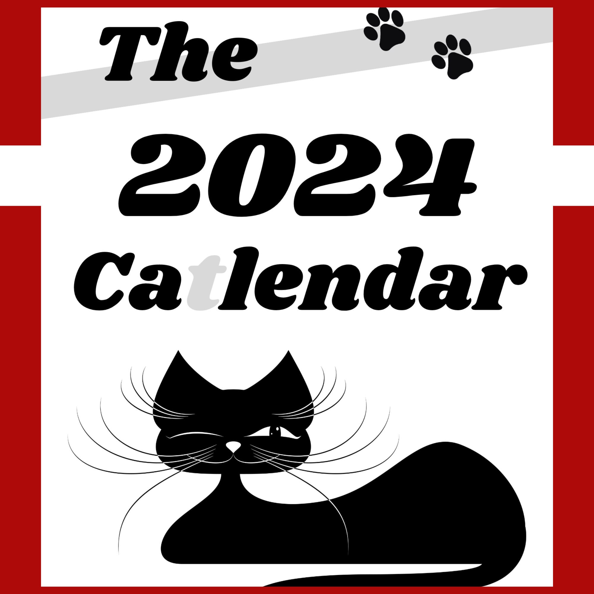 The 2024 Wall Calendar catlendar - Etsy